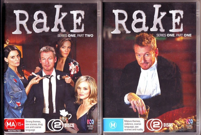 2 DVD'S RAKE Abc Tv/Series One/Part 1 An 2/4 Disc/9.99 Cent Start $9.99 ...