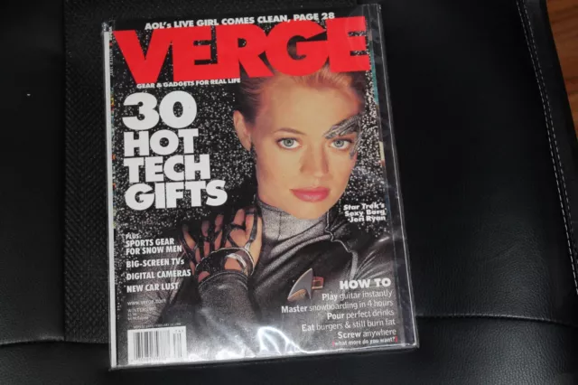 VERY RARE VERGE Magazine Feb 1998 Jeri Ryan Bagged & Boarded £15.84 ...
