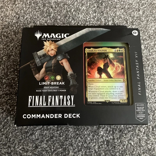 MAGIC THE GATHERING Final Fantasy Cloud Commander Deck - Limit Break ...