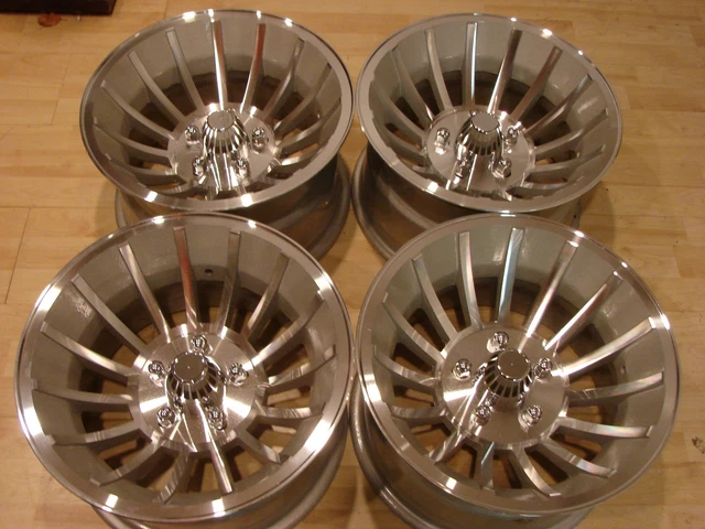 15X8.5 5X5 WHEELS Cyclone Hurricane Turbine Mag Rims ATEAM VAN GMC ...