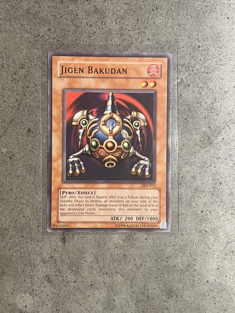 CARTE CARD YU-GI-OH Konami 1996 Edition Jigen Bakudan SDP-012 Tres Bon Etat En EUR 1,90 ...