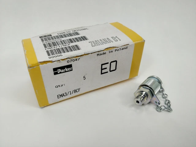 PARKER EMA3/1/8CF TEST Point with threaded connection 5 Pcs. EUR 129,00 ...