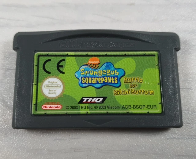 SPONGEBOB: BATTLE FOR Bikini Bottom 2003 - Nintendo Gameboy Advance ...