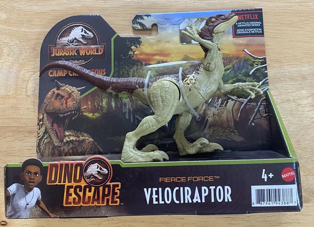 CAMP CRETACEOUS JURASSIC World Dino Escape Fierce Force Velociraptor ...