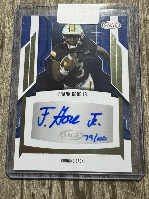 AUTOGRAFO FRANK GORE Jr 2024 Sage Hit A-FGJ RC Lamina Oro 79/100 SP USM ...