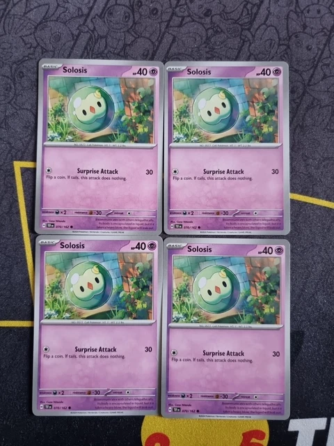 SOLOSIS 070/162 ×4 Pokémon Card Playset Temporal Forces EUR 1,98 - PicClick IT