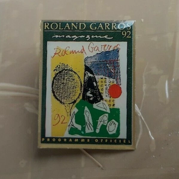 PIN'S TENNIS MAGAZINE Roland Garros FFT programme 1992 EUR 3,90 - PicClick FR