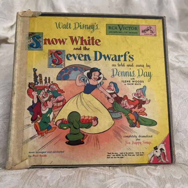 Walt Disneys Snow White And The Seven Dwarfs Storybook And Records Rca
