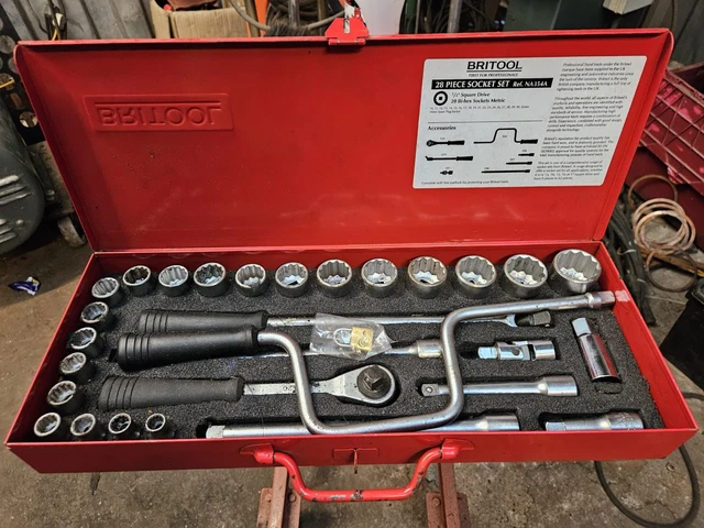 BRITOOL 1/2& DRIVE Socket Set. Mint Condition £104.70 - PicClick UK