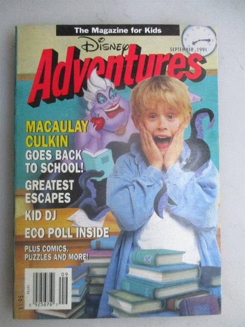 DISNEY ADVENTURES MAGAZINE - Vol. 1 No. 11 September 1991 Macaulay ...