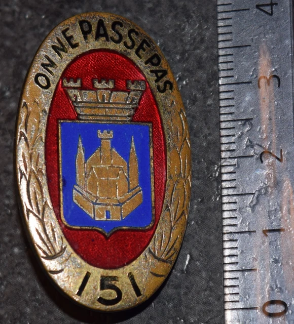 INSIGNE MILITAIRE 151° Regiment Infanterie Drago Paris Olivier Metra ...
