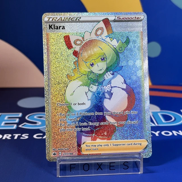 POKEMON CARD KLARA 217/198 Chilling Reign Rainbow Secret Rare EUR 15,67 ...