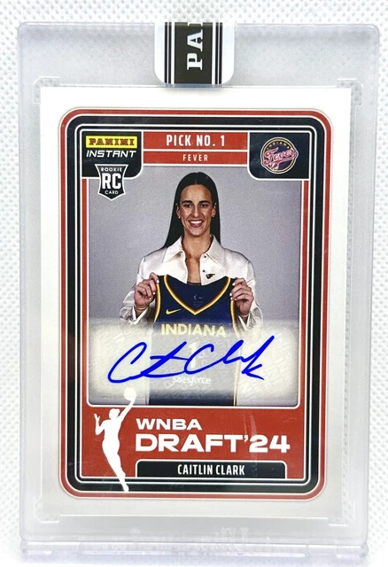 2024 PANINI INSTANT Caitlin Clark WNBA Draft Night Rookie Auto /99 #1 ...