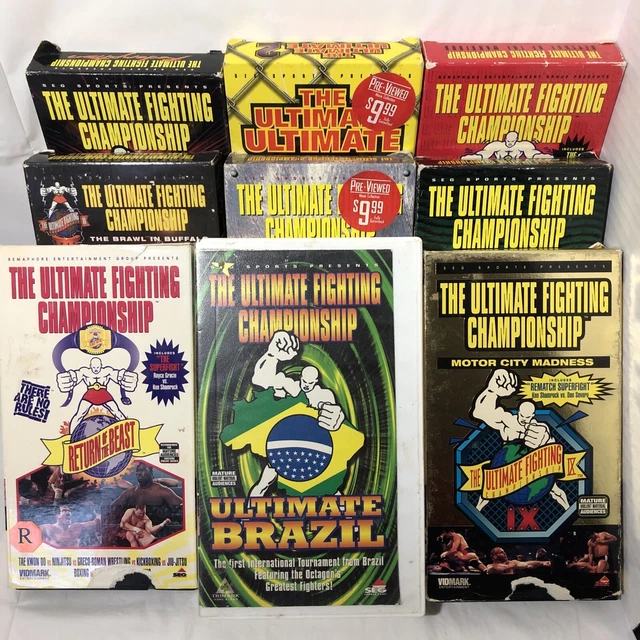 UFC / ULTIMATE Fighting Championship on VHS - Lot of 9 Tapes $50.40 ...