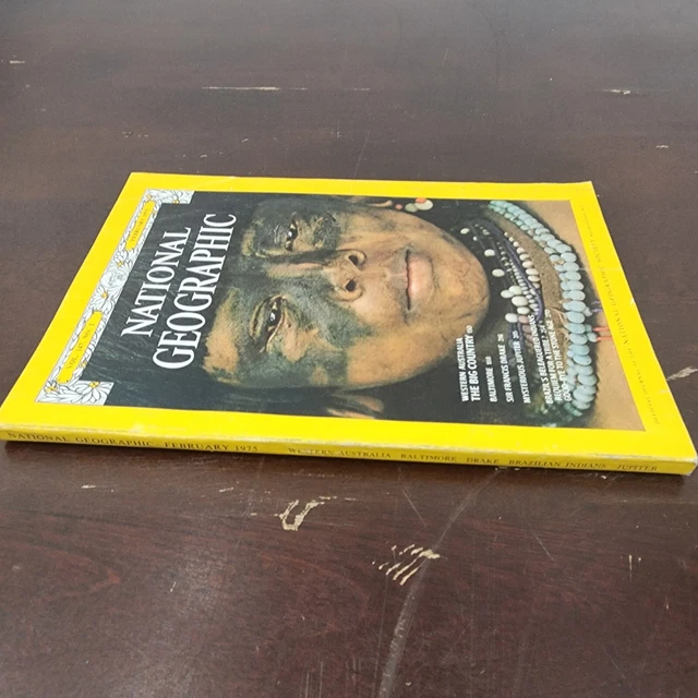 NATIONAL GEOGRAPHIC MAGAZINE February 1975 No Map £7.50 - PicClick UK
