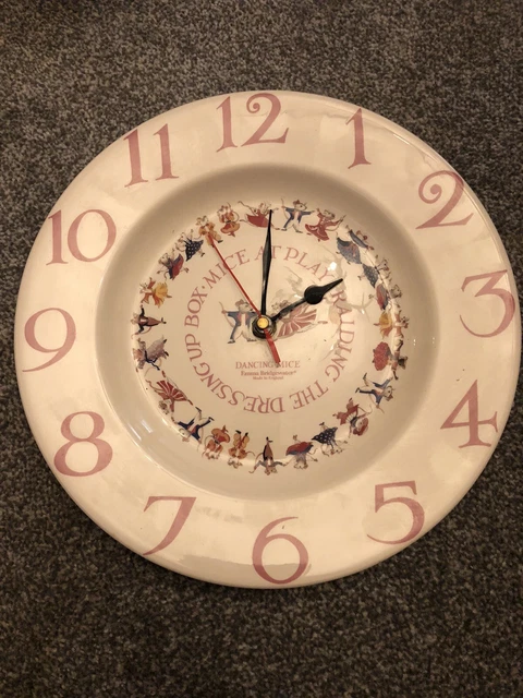 EMMA BRIDGEWATER DANCING Mice At Play Clock Kids/pink/cute/girls £50.00 ...