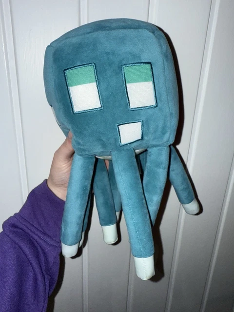 MATTEL CAVES&CLIFFS MINECRAFT Glow Squid Plush Soft Toy Lights And ...