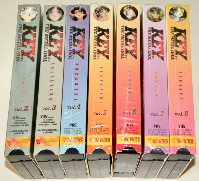 LOT ~ VINTAGE KEY The Metal Idol VHS Tapes ~ Volumes 2 - 8 ~ English £ ...