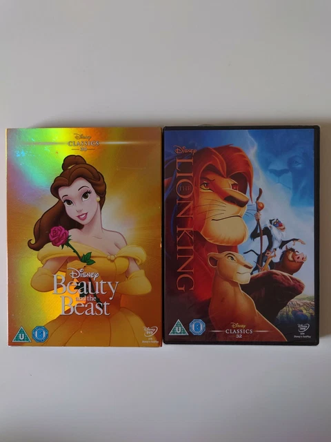 DISNEY CLASSICS BEAUTY and the Beast And The Lion King New & Sealed DVD ...