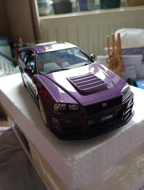 1:18 OTTO NISSAN skyline r34 gtr nismo z-tune purple £1.75 - PicClick UK