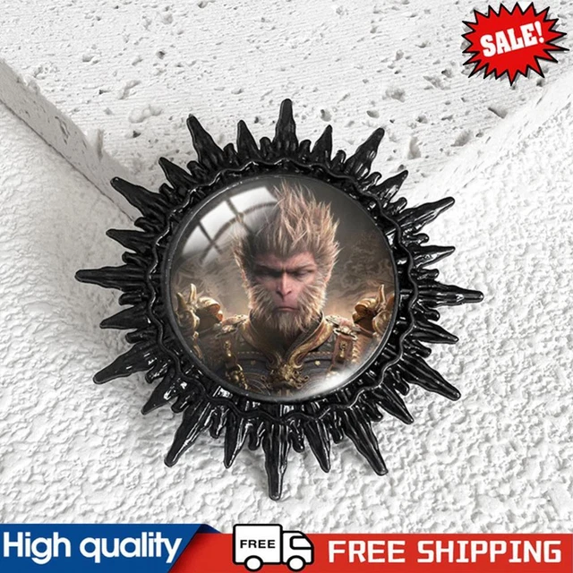 MONKEY KING PIN Metal Gaming Black Myth Wukong Brooch Creative WuKong ...