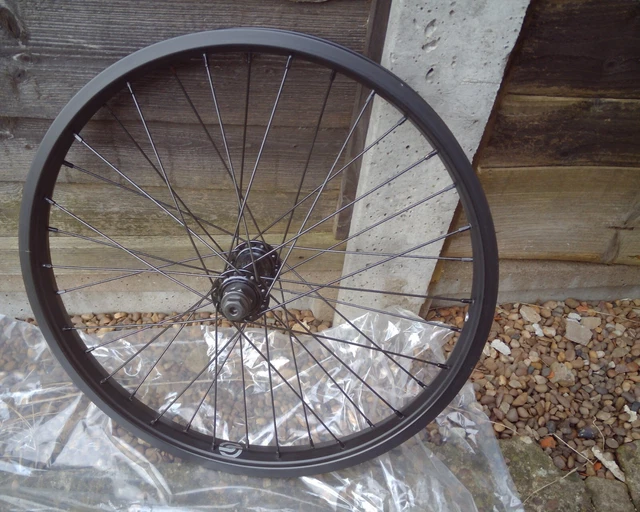 WETHEPEOPLE ARCADE 36h BLACK 20" BMX FRONT WHEEL, 3/8 FEMALE BOLT SALT ...