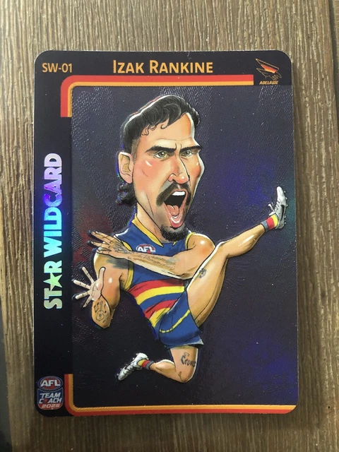 2025 AFL TEAMCOACH Star Wildcard - Izak Rankine Adelaide Crows - Sw01 ...