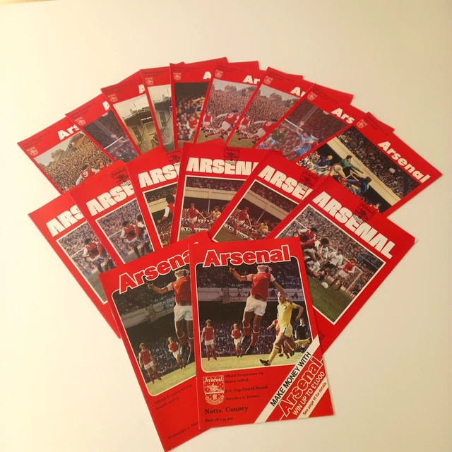 BUNDLE X 17 Arsenal Home Game Programmes 1970's £5.44 - PicClick UK