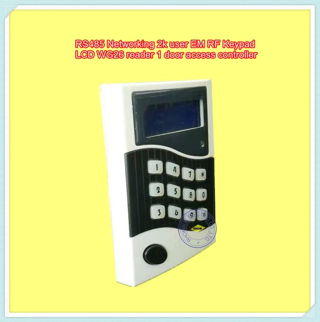 RS485 NETWORKING 2k user EM RF Keypad LCD WG26 reader 1 door access ...