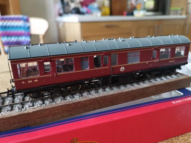 #5122 BACHMANN 39-775 50ft Inspection Saloon in LMS lined maroon `45036 ...