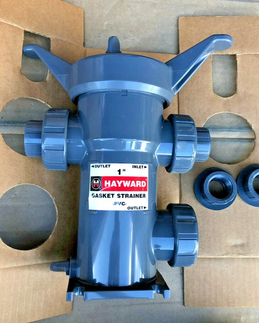 HAYWARD 1& SIMPLEX PVC Strainer, Viton Seal, Socket & Threaded SB1100ST ...