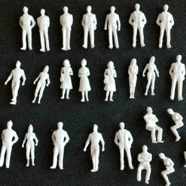 1:25/1:200DIY SCALE ARCHITECTURE White Model Figures People T8N6 Q2N1 ...