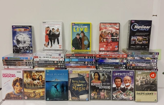 107 X NEW Sealed BBC/ ITV DVD JobLot - Outnumbered Mrs Brown Dad's Army ...