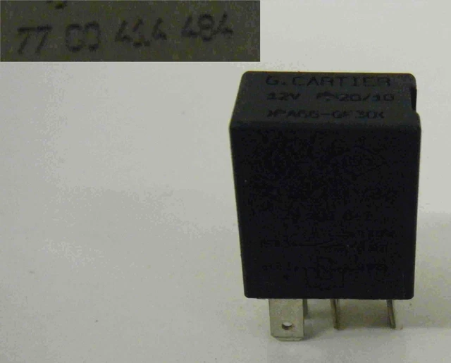 RENAULT CLIO KANGOO Laguna Megane 2001-2009 GCartier Black Relay Fuse ...