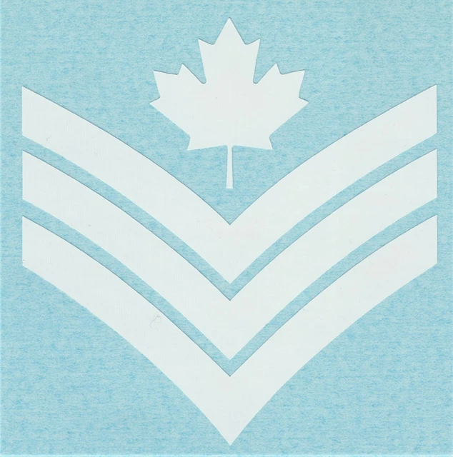 CANADIAN FORCES, SERGEANT Rank, Vinyl Decal (Version 2) $4.00 - PicClick CA