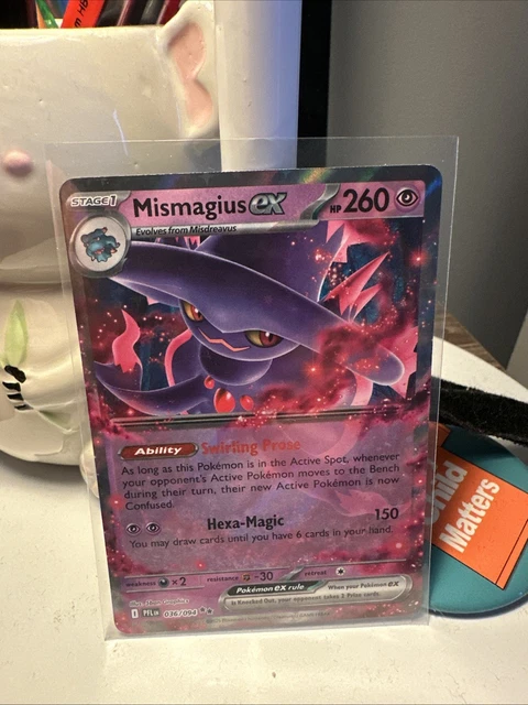 POKÉMON PHANTASMAL FLAMES Mismagius ex Stage 1 Double Rare HoloFoil ...