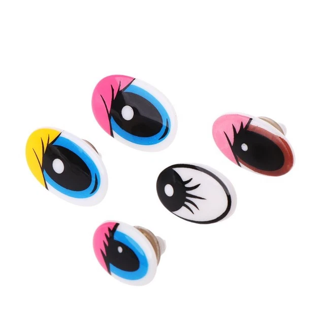 10PCS PLASTIC CARTOON Safety for Doll Eyes For Toy Bear Dolls Puppet ...