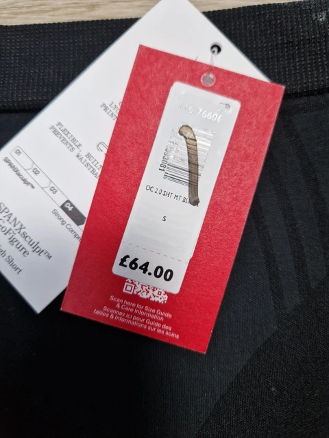 BNWT SPANX ONCORE Mid-Thigh Short Black Size Small £42.29 - PicClick UK
