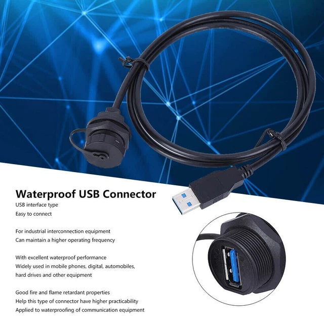 QUALITY USB CONNECTOR Replace PA66 Part Replacement Waterproof With ...