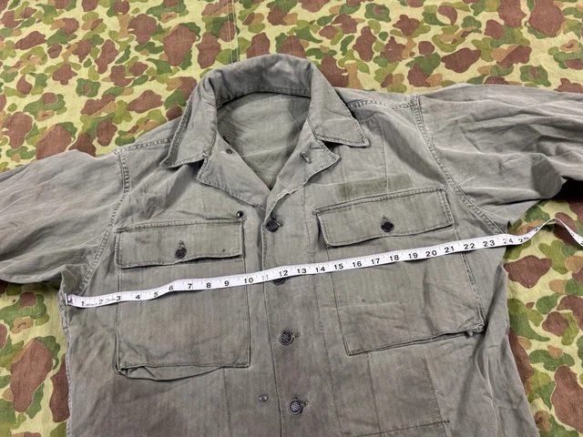 WWII U.S. HBT Jacket 1943 Pattern 13 Star Buttons 40R £157.84 - PicClick UK