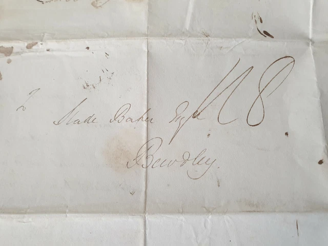 ANTIQUE 19TH CENTURY Handwritten Letter Manuscript Esq Signatures £10. ...