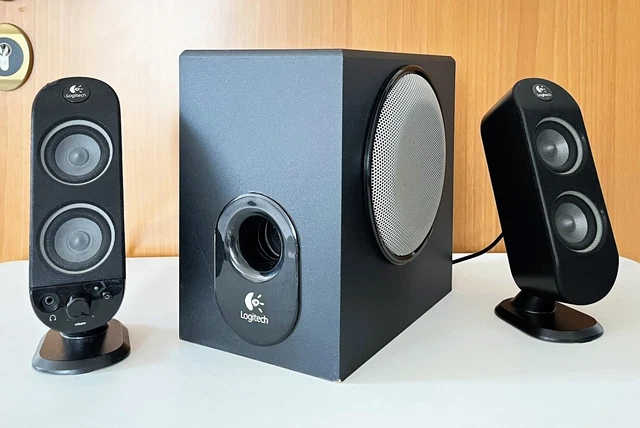 KIT ENCEINTES PC 32 watts RMS, Haut-Parleurs PC Logitech avec Subwoofer ...