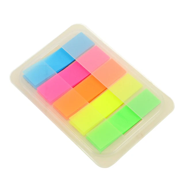 5 BOXES INDEX Sticker Scroo Writable Note Tabs File Flags Notebook ...