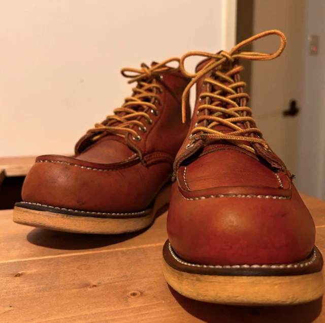 RED WING 875 Semicircular Dog Tag US8E Irish Setter Brown Used From ...