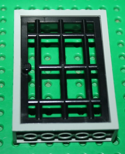 PORTE LEGO WESTERN OldGray Door ref 4071 + Black grille ref 4611 Set ...