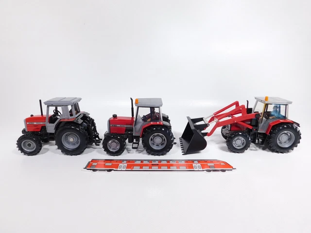 DI382-2 #3X BRITAINS Ertl 1:3 2 Tractor Massey Ferguson 3050 6140 Front Loader £89.60 - PicClick UK