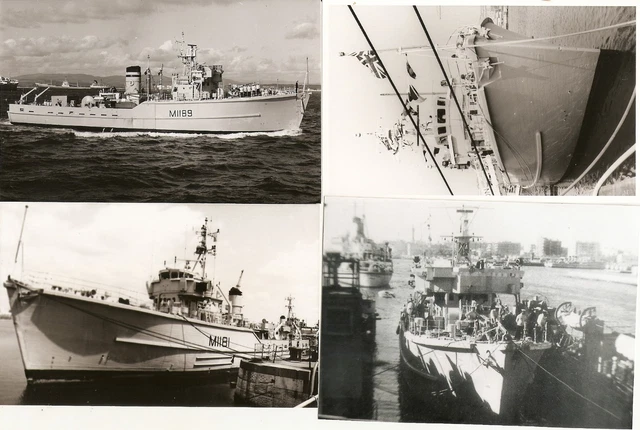 ROYAL NAVY., x4 TON CLASS MINESWEEPERS, PHOTOGRAPHS (e) £1.99 - PicClick UK