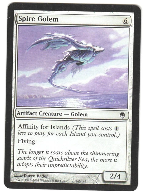 MAGIC_THE_GATHERING DARKSTEEL SPIRE Golem #145 2004, MTG, LP commun EUR ...