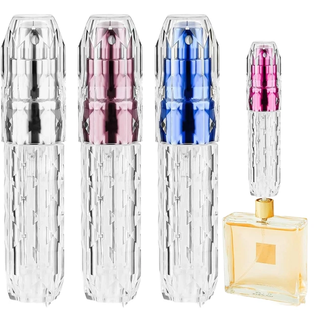 DIAMOND SHAPE PERFUME Fragrance Atomiser Refillable Bottle 5ml Handbag ...