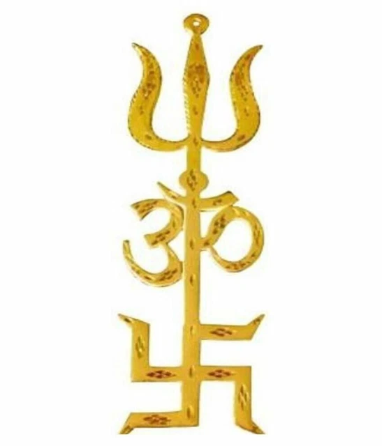 SWASTIK OM TRISHUL Yantra and Trishul Damru Yantra Combo Yantra for ...
